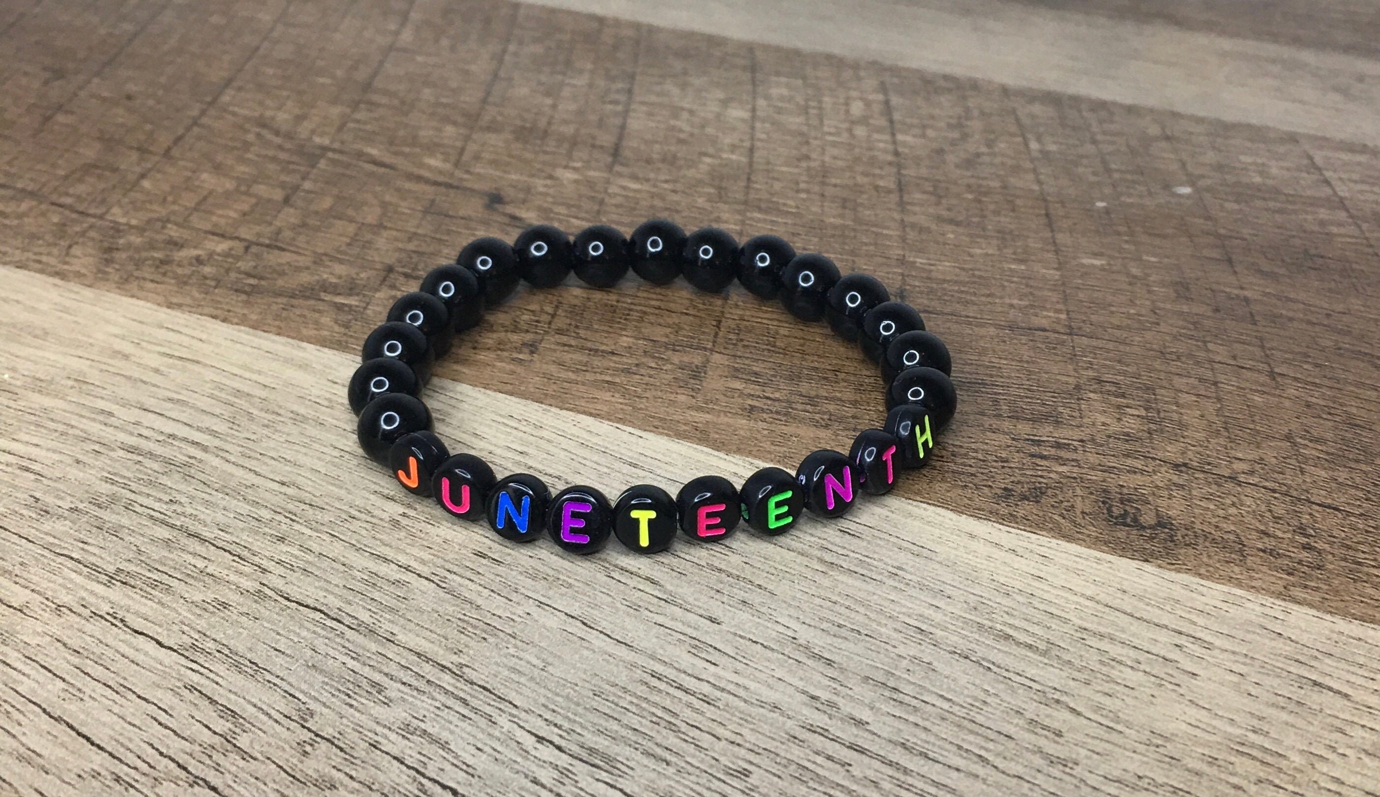Juneteenth Unity Multicolor Stretch Bracelets for Men Women - Etsy