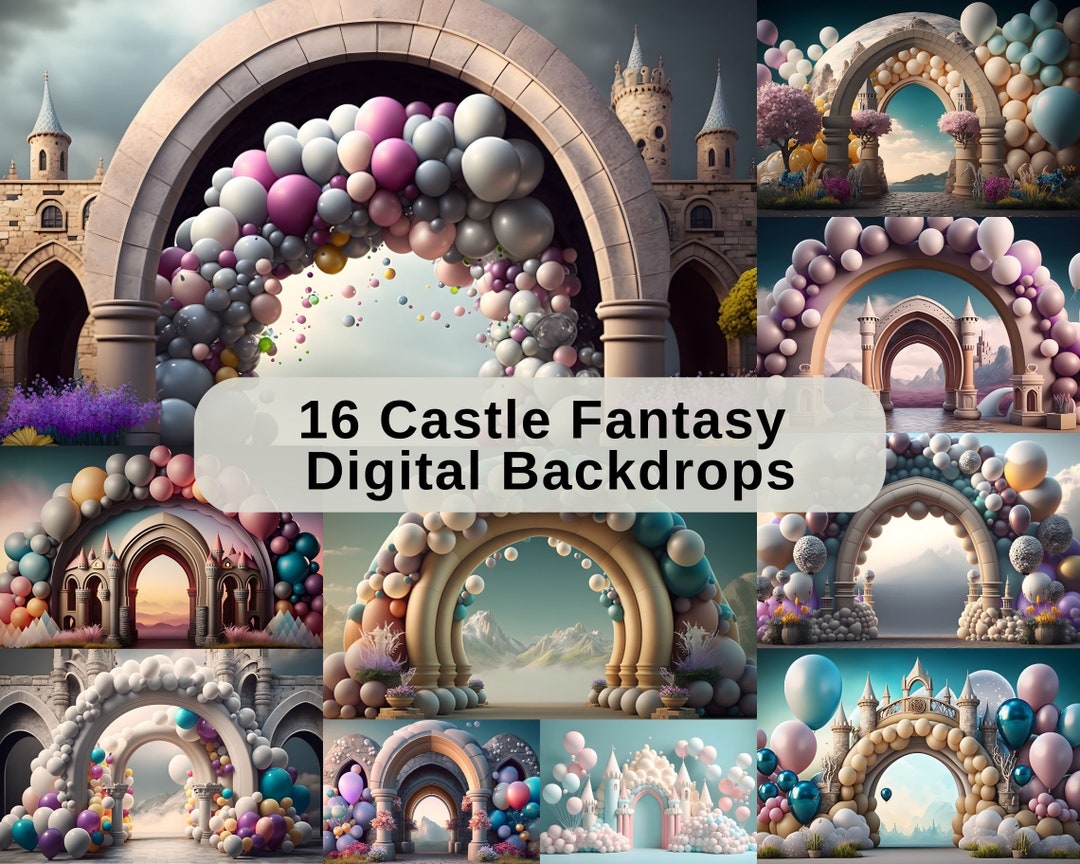 Castle Fantasy Digital Backdrops, Cake Smash, Wedding and Maternity ...