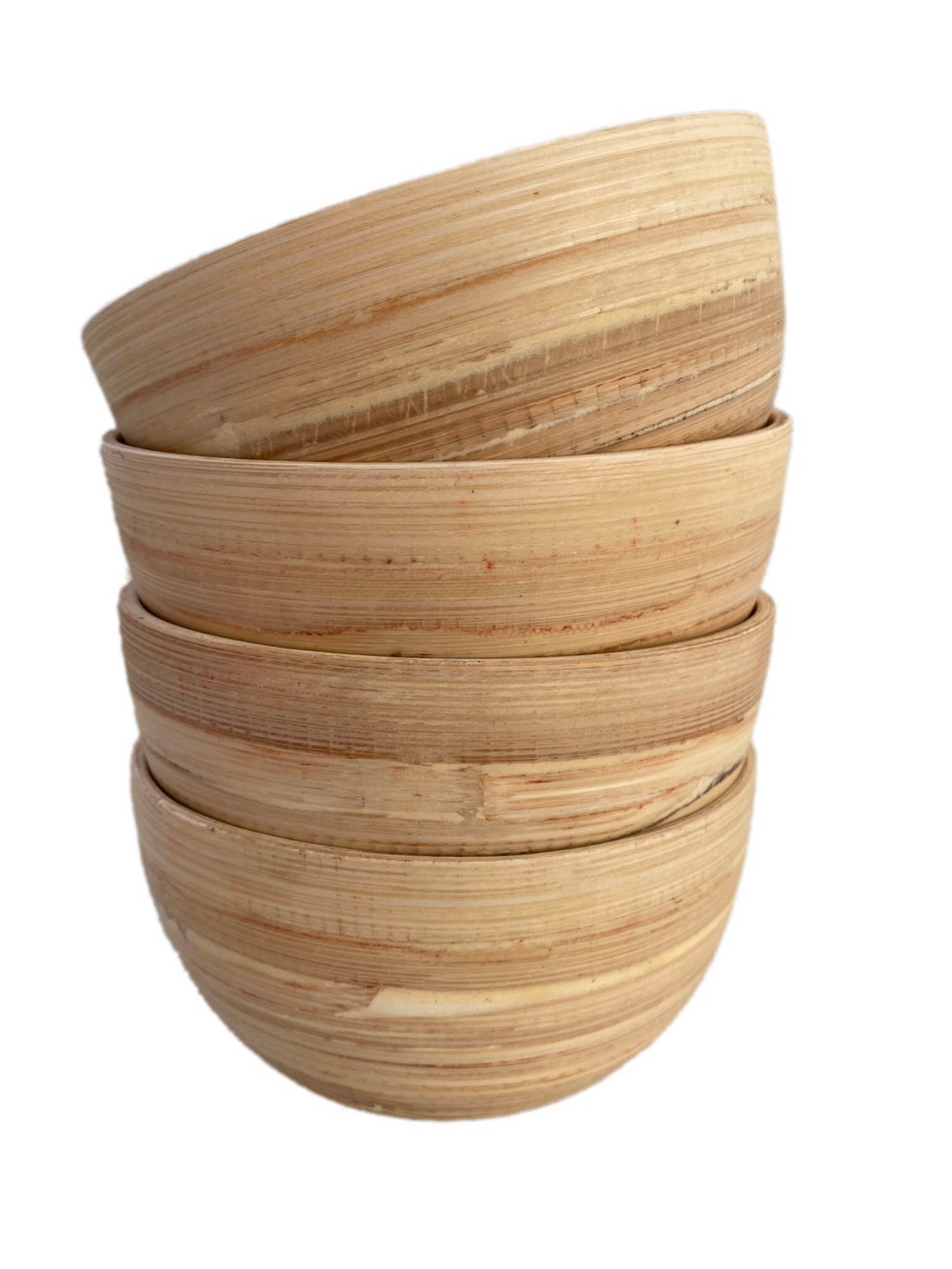 Bamboo Little India Natural Samboo Cereal Bowl Set of 4 snacks,dessert ...