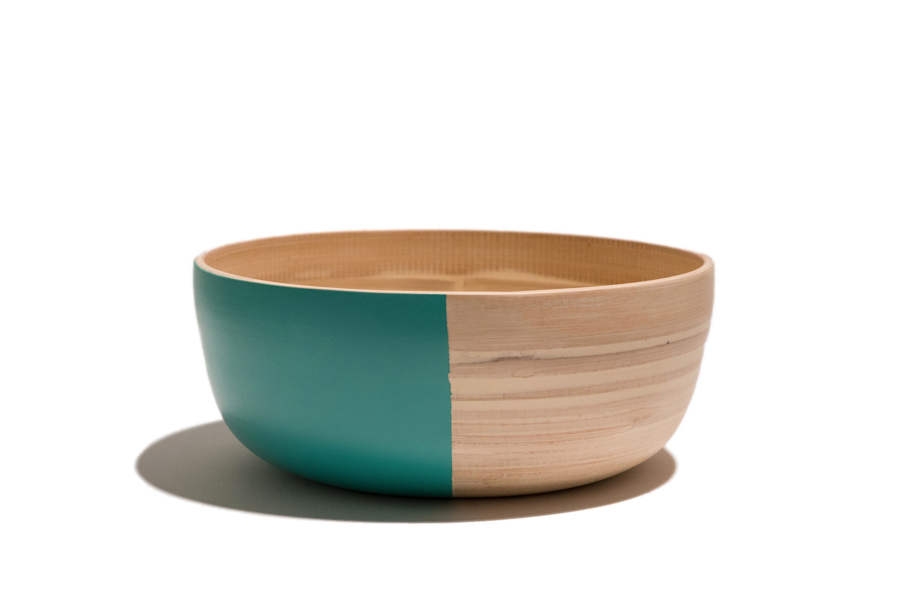 Bamboo Bali Samboo Medium Round Turquoise Salad Fruit Snack | Etsy UK