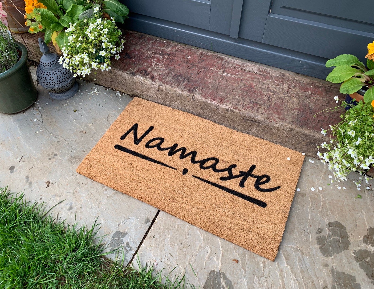 Namaste Welcome Doormat Welcome Greeting House Warming - Etsy UK