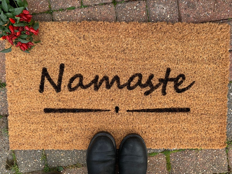 Namaste Welcome Doormat Welcome Greeting House Warming - Etsy UK