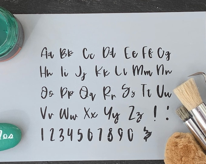 Large Letter Stencils Made From 4 Ply Mat Board-choose Your Size and ...