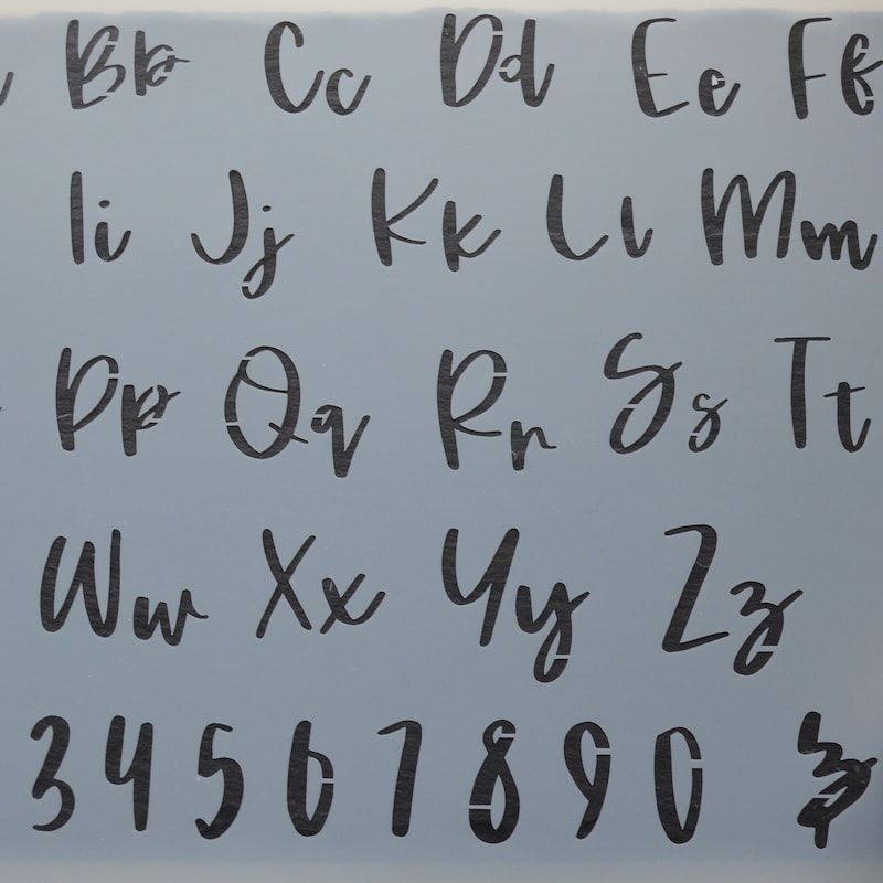 Reusable Alphabet Stencils - Etsy UK