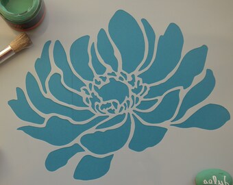 Large Flower Stencil | Etsy