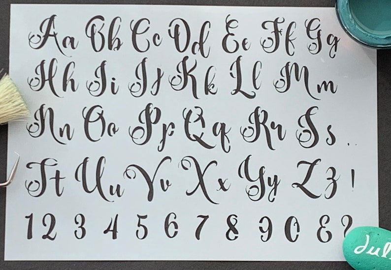 Alphabet Stencil in A5 for Furniture Fabric Tiles Etching - Etsy