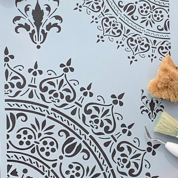 Large Mandala Stencil - Etsy
