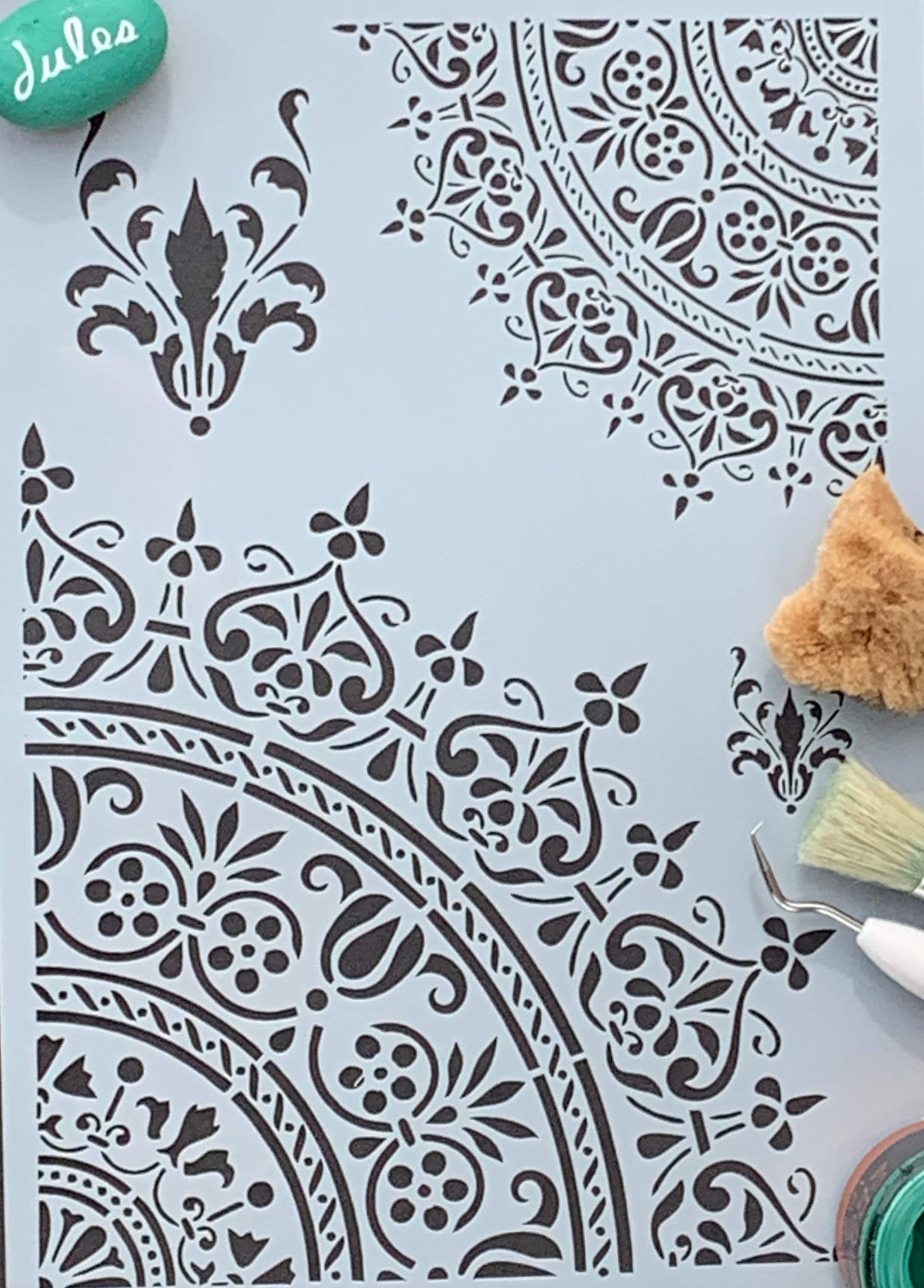 Painting Craft Supplies & Tools MAN971-1 Reusable Stencil Mandala ...