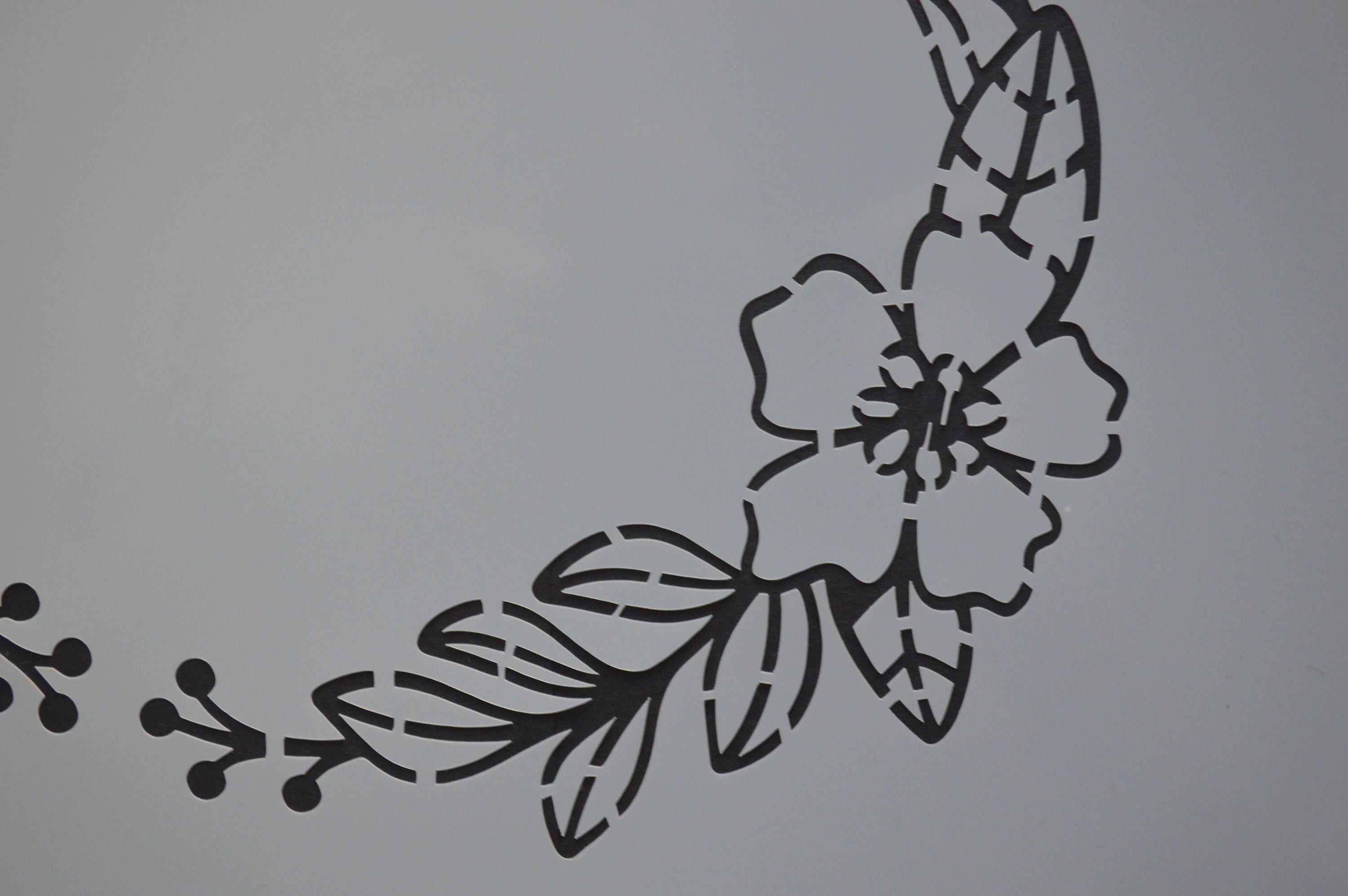 Circular Flower Border Stencil in A4 for Painting Furniture - Etsy