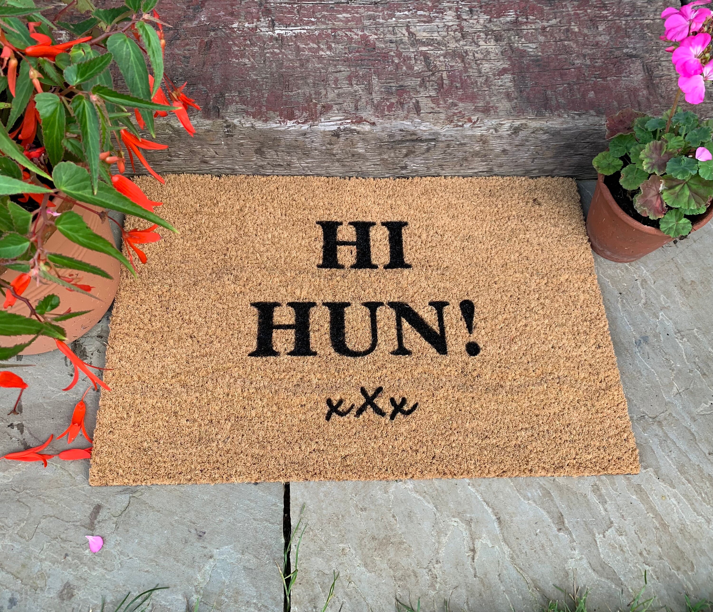 Hi Hun Fun Welcome Mat Doormat Wedding Gift House Warming | Etsy