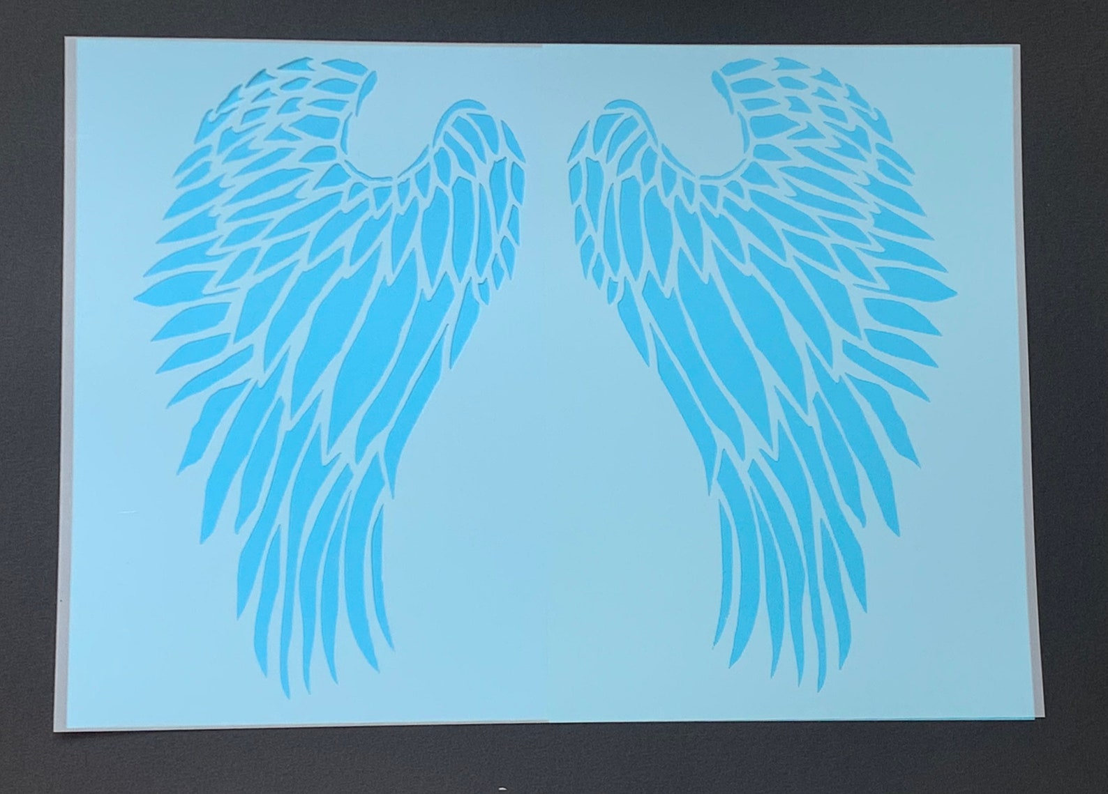Large Beautiful Angel Wings Stencil in A3 for Fabric, T-shirt, Murals ...