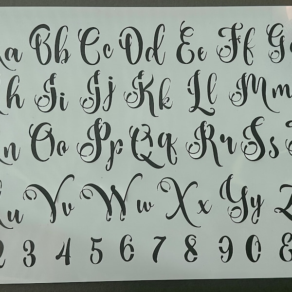 Alphabet Stencils - Etsy