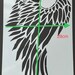 Beautiful Angel Wing Stencil. Single Large Wing in A3 for Fabric, T ...