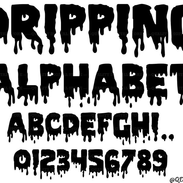 Drip Font Blood Dripping Font Honey Drip Font Dripping Letters Font ...