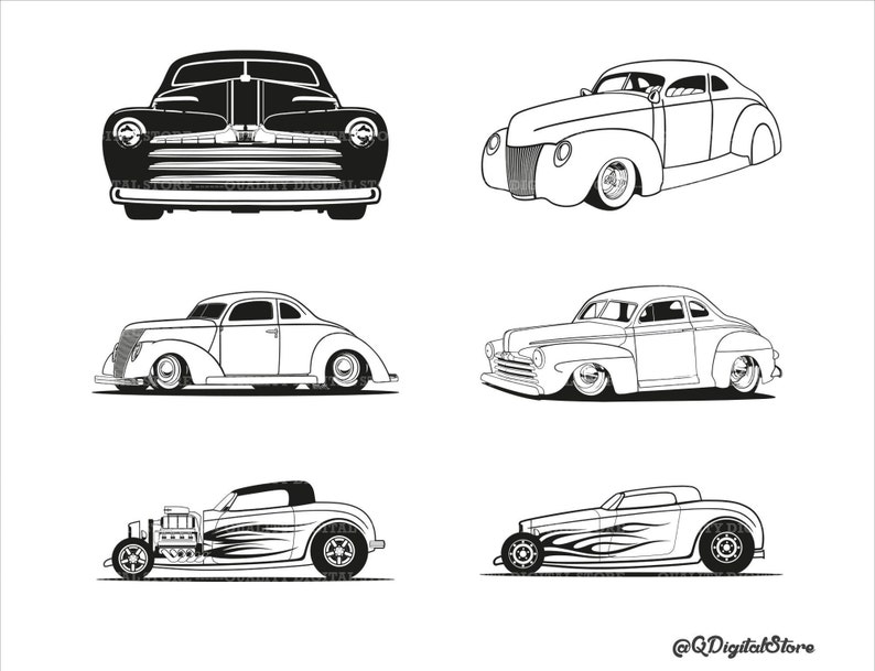 Car Svg, Classic Car Svg, Retro Car Cut File, Old Car Svg, Vintage Car ...