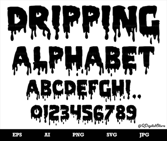 Melting Letters Font
