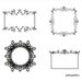 Frame Svg, Vintage Frame Svg, Decorative Frame Clipart, Monogram Frame ...