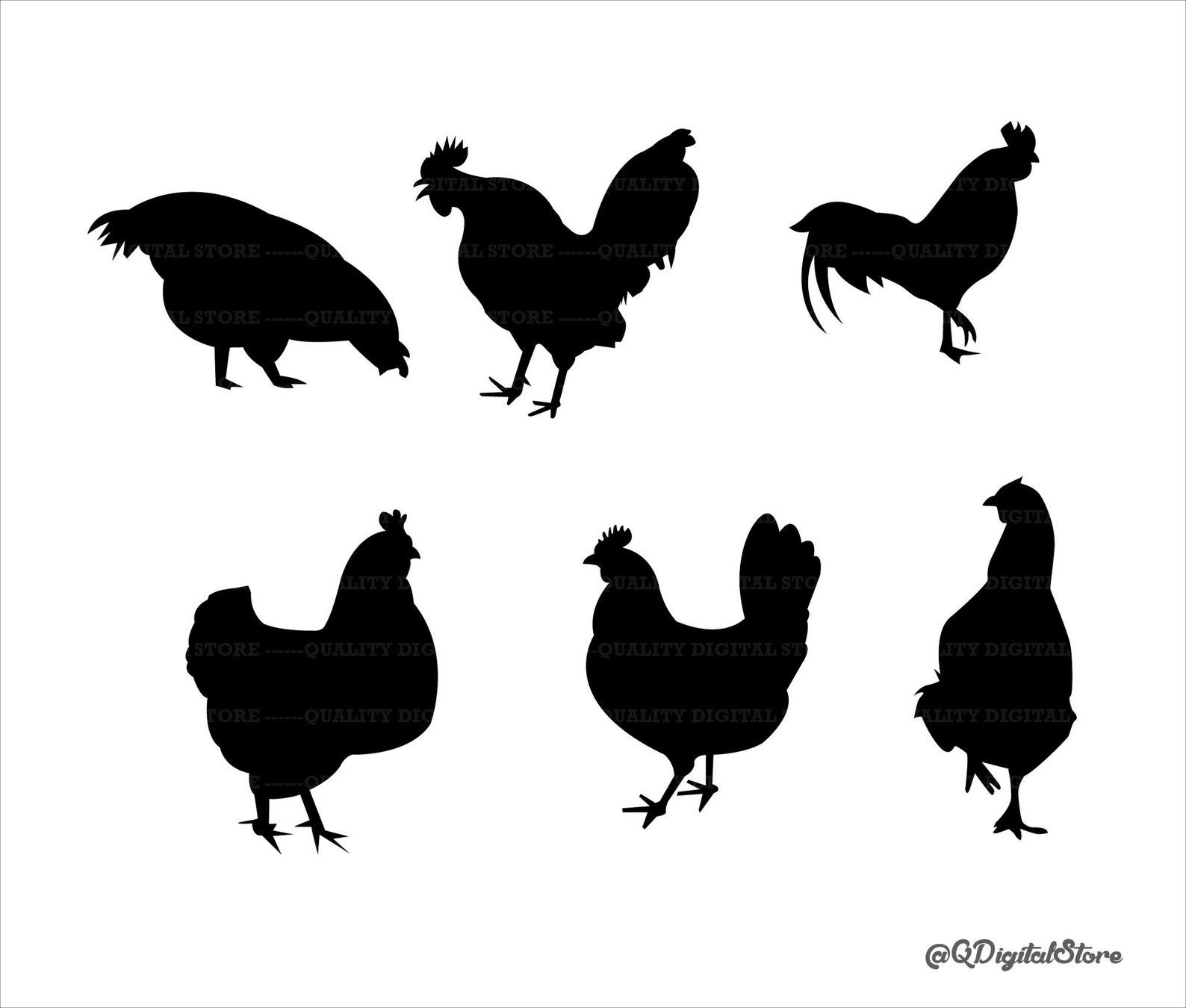 Rooster Svg Bundle Chicken Svg Bundle Rooster Cut File - Etsy