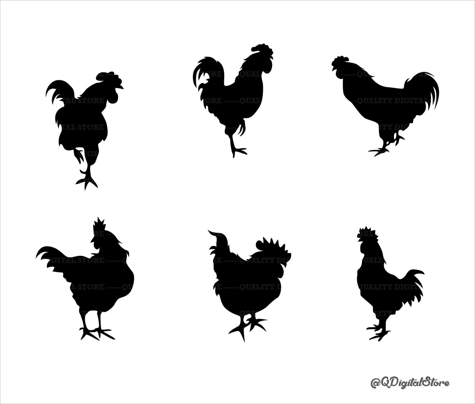 Rooster Svg Bundle Chicken Svg Bundle Rooster Cut File - Etsy