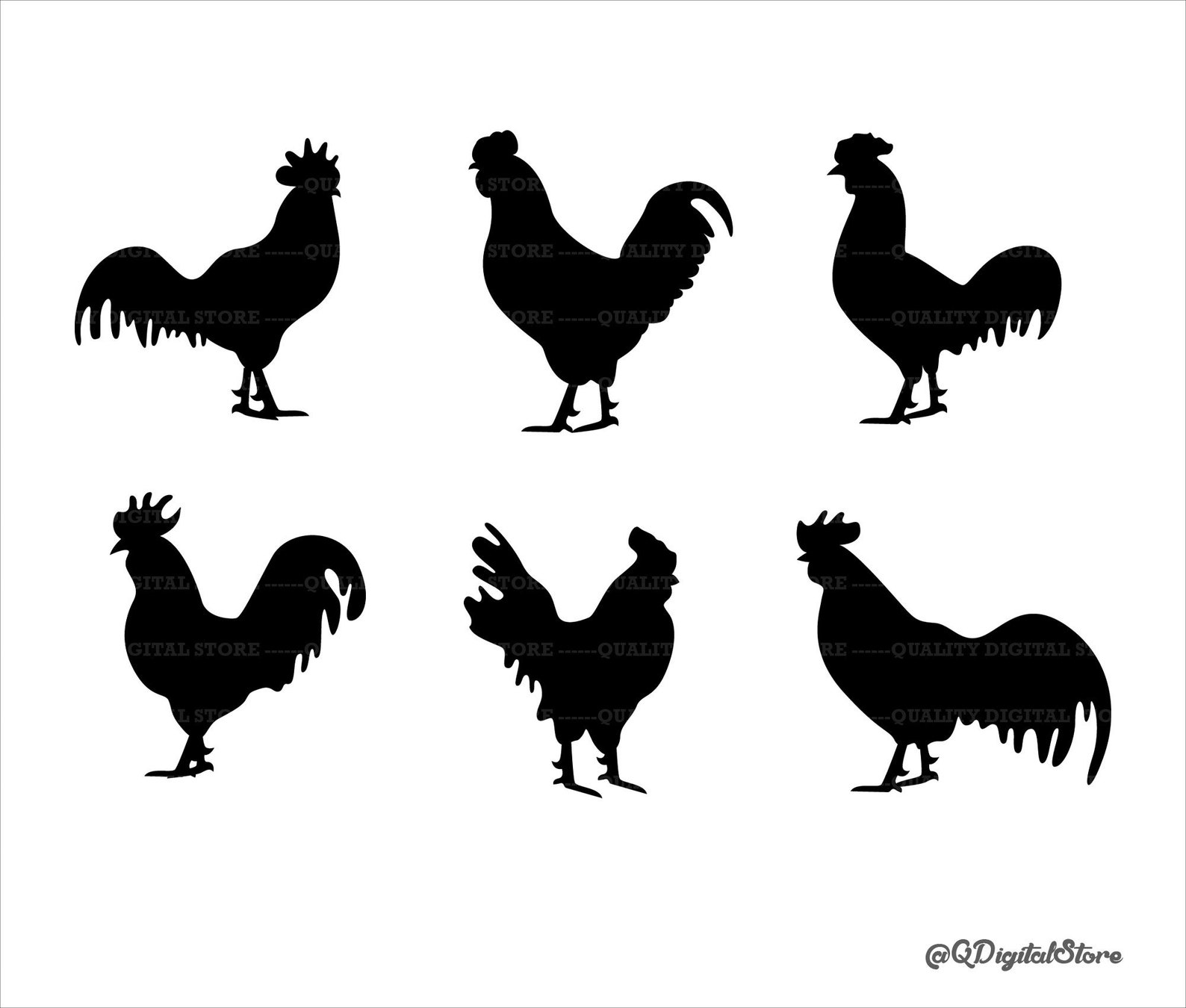 Rooster Svg Bundle Chicken Svg Bundle Rooster Cut File - Etsy
