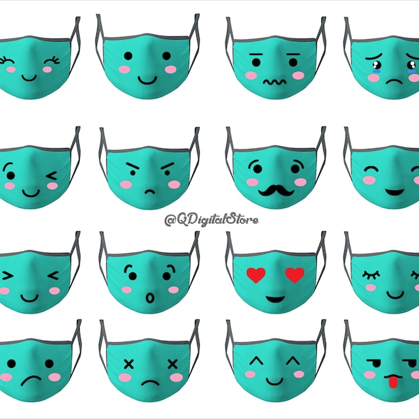 Funny Face Mask - Etsy Canada