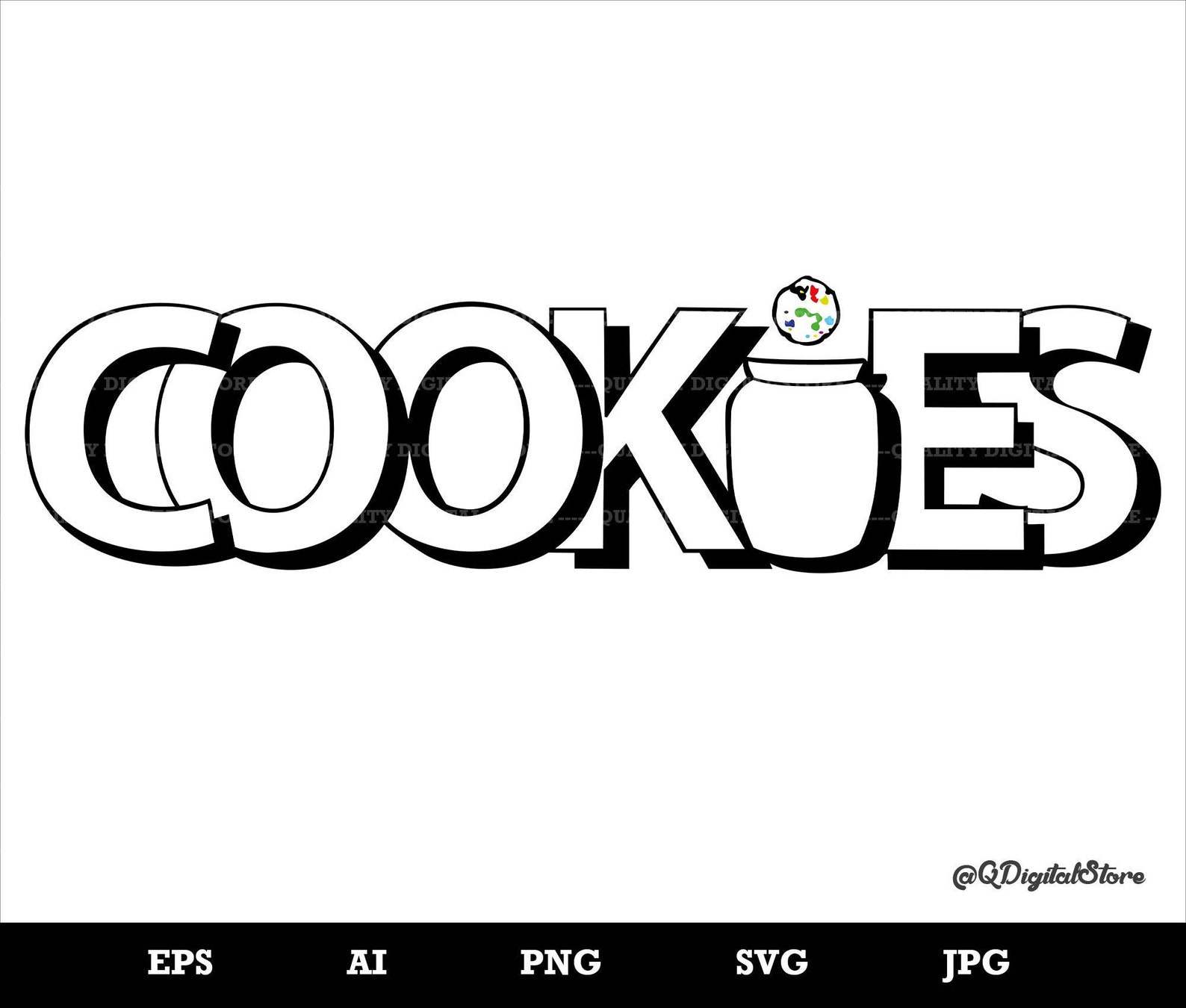 Cookies Svg, Cookies Sign Svg, Kitchen Logo Svg, Cookie Svg, Cricut ...