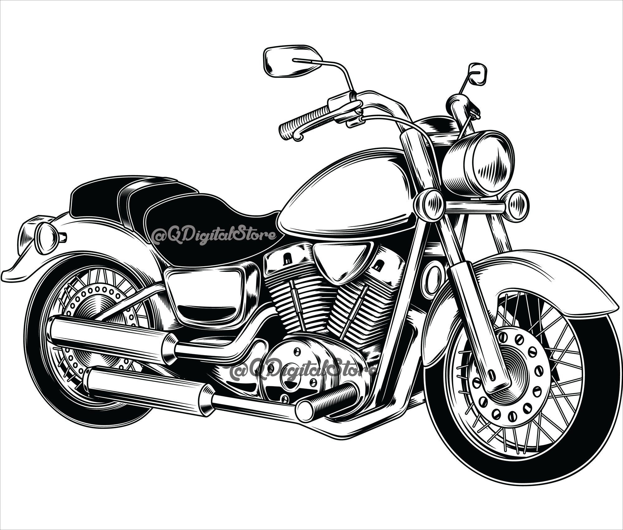 Motorcycle Clipart Border