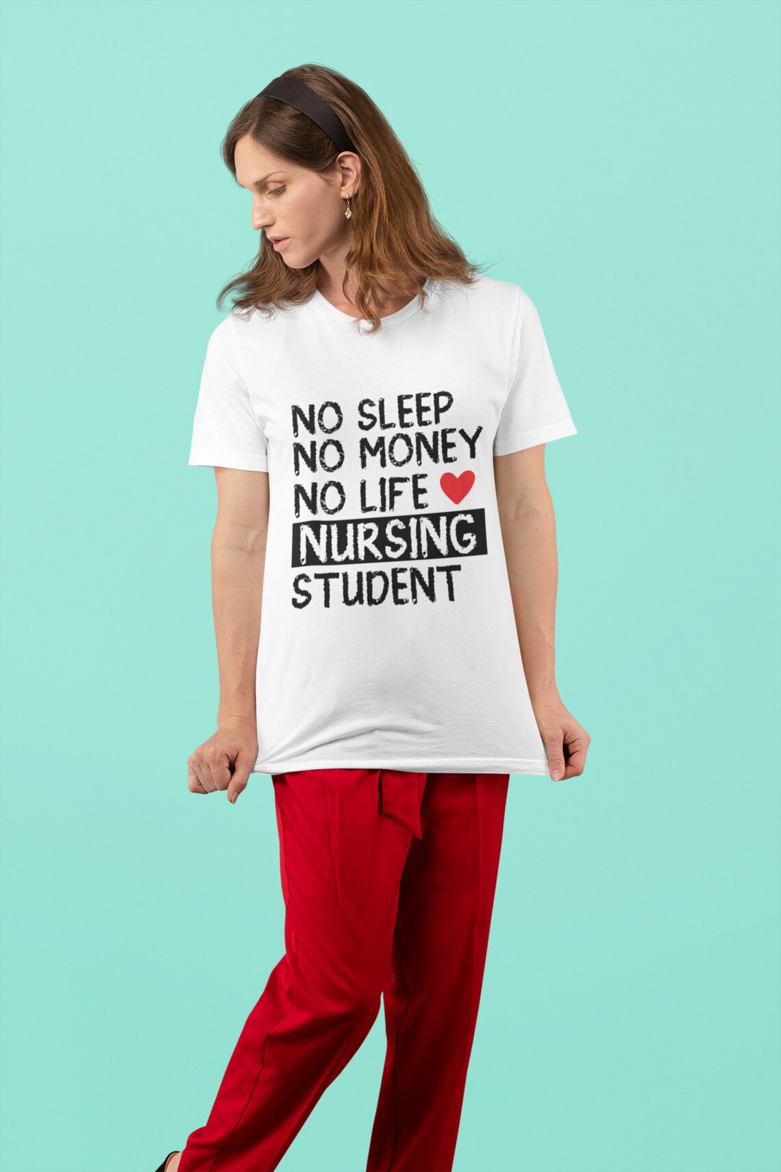 Nursing Studen Svg T-shirt Design Svg Nurse Svg No Sleep No - Etsy