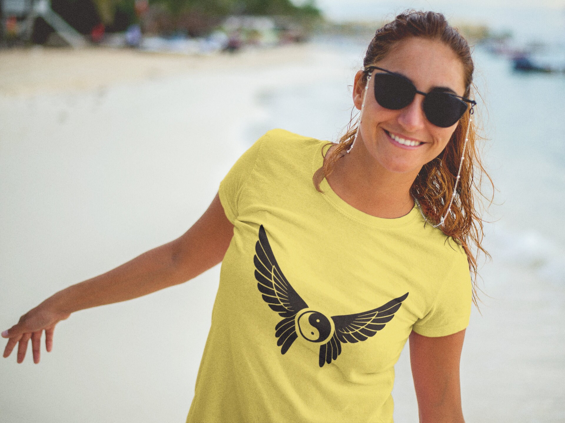 Ying Yang Svg Wings Cut File Ying Yang Cricut Wings | Etsy