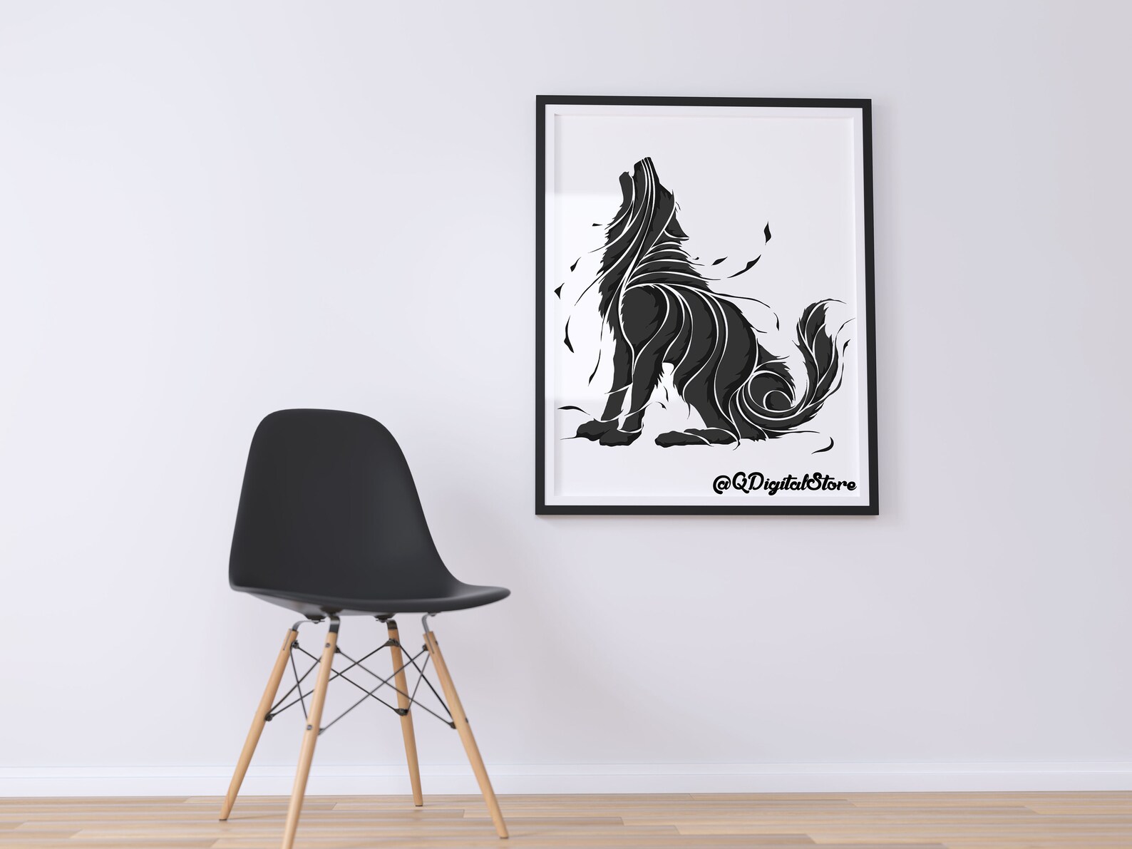 Howl Wolf Vector Art Wolf T-shirt Art Wolf Frame Art Wolf | Etsy