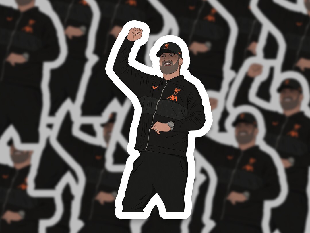 Jurgen Klopp Sticker | LFC Sticker | Liverpool FC Vinyl Sticker ...