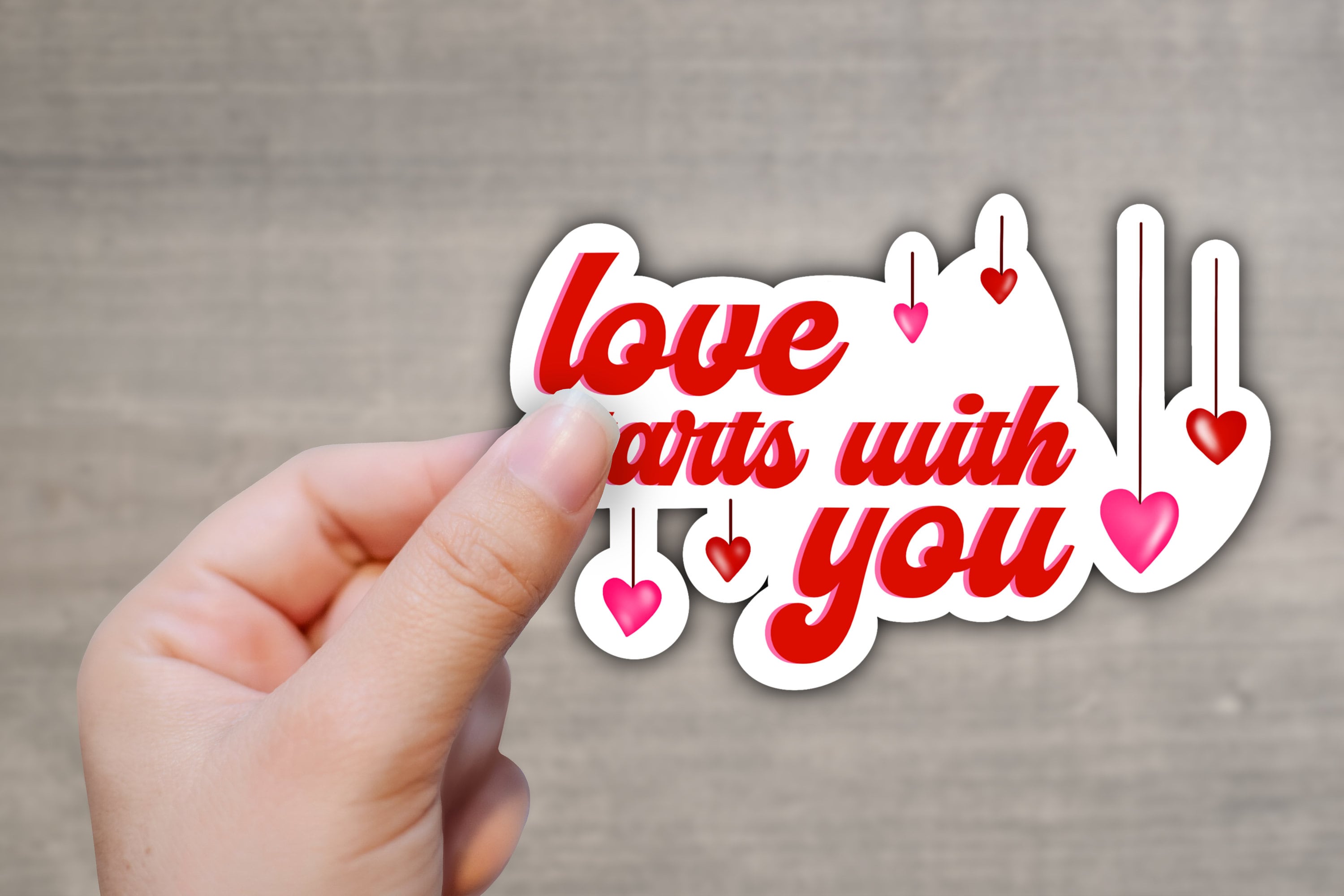Love Starts With You Sticker | Self Care Vinyl Sticker | Mental Health ...