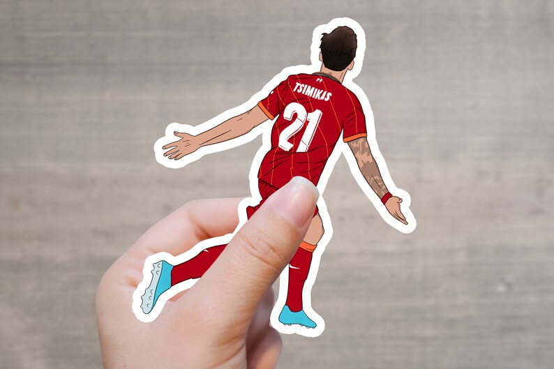 Kostas Tsimikas Sticker | LFC Sticker | Liverpool FC Vinyl Sticker ...