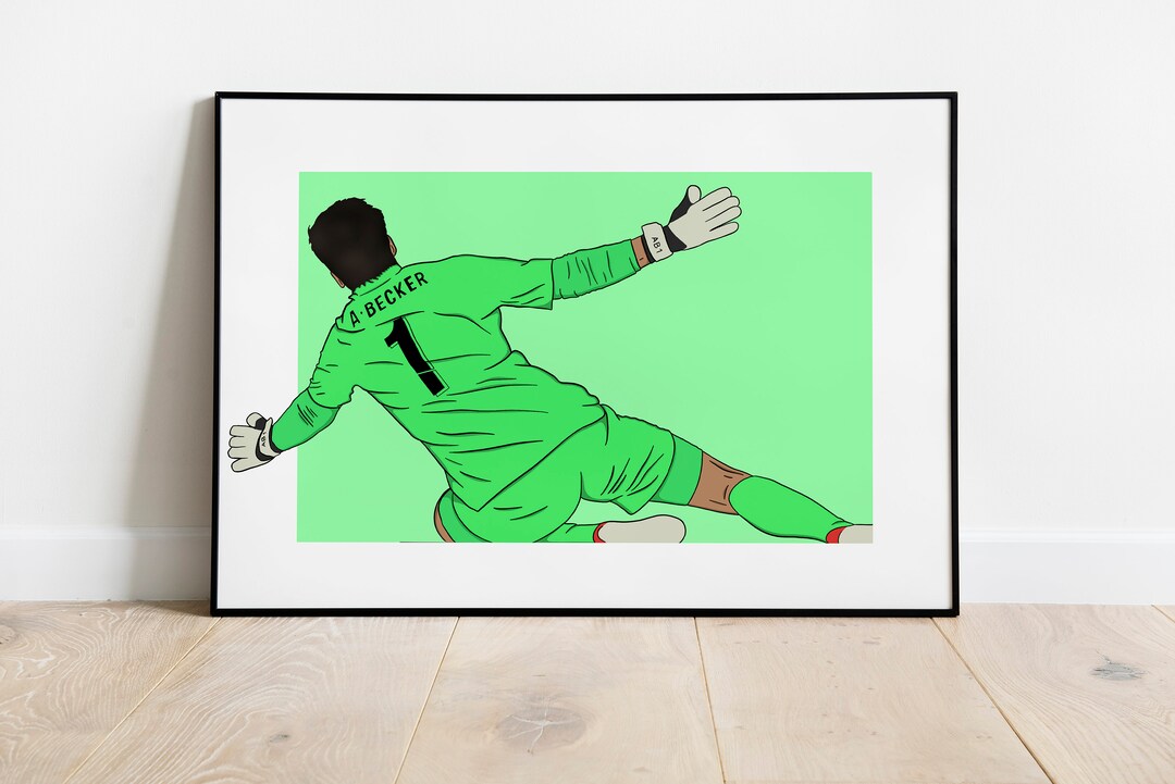 Alisson Becker Art Print | Alisson LFC A4 A5 Print | Liverpool FC ...