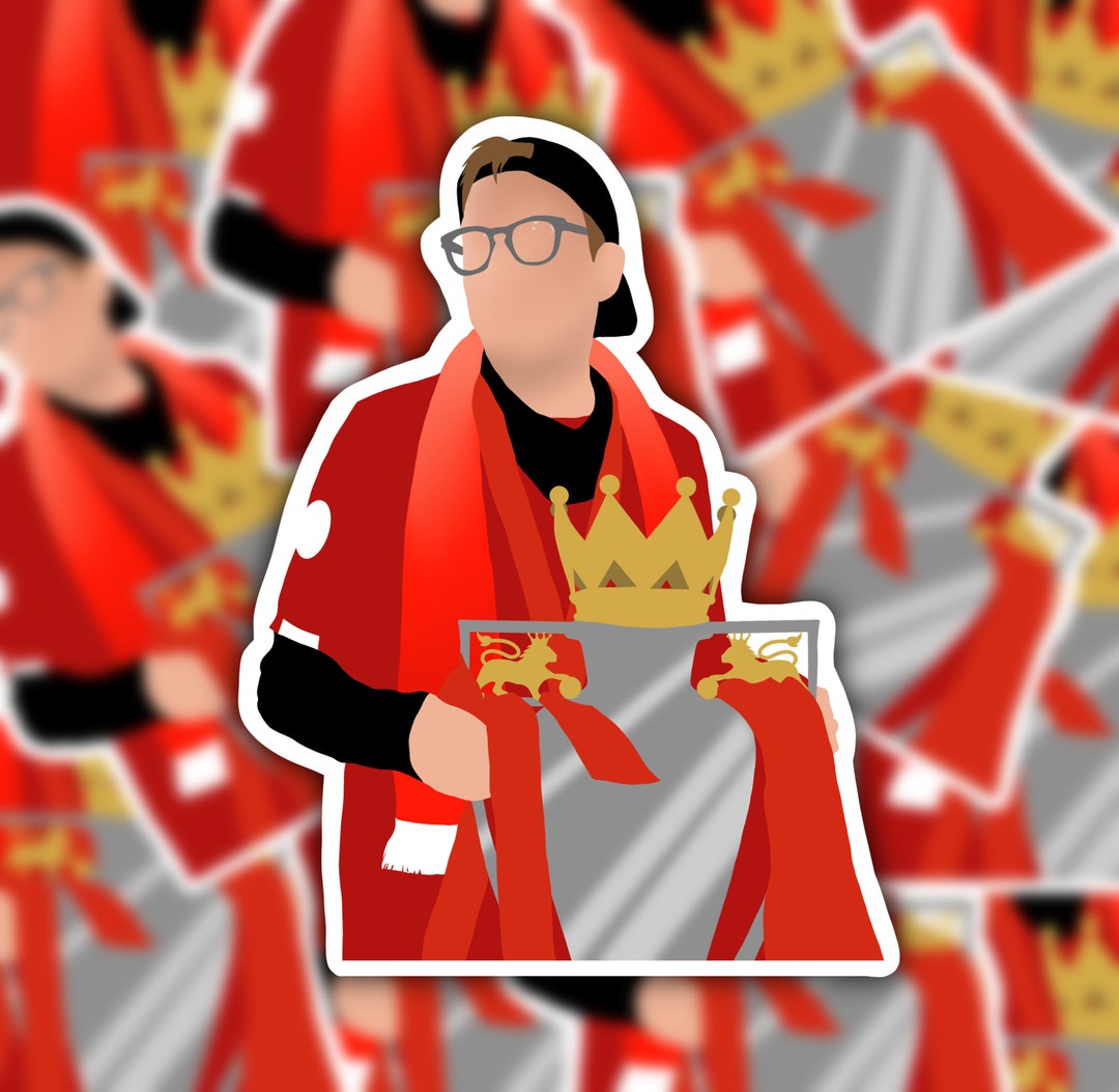 Jurgen Klopp Sticker | Liverpool FC Vinyl Sticker | Klopp Premier ...