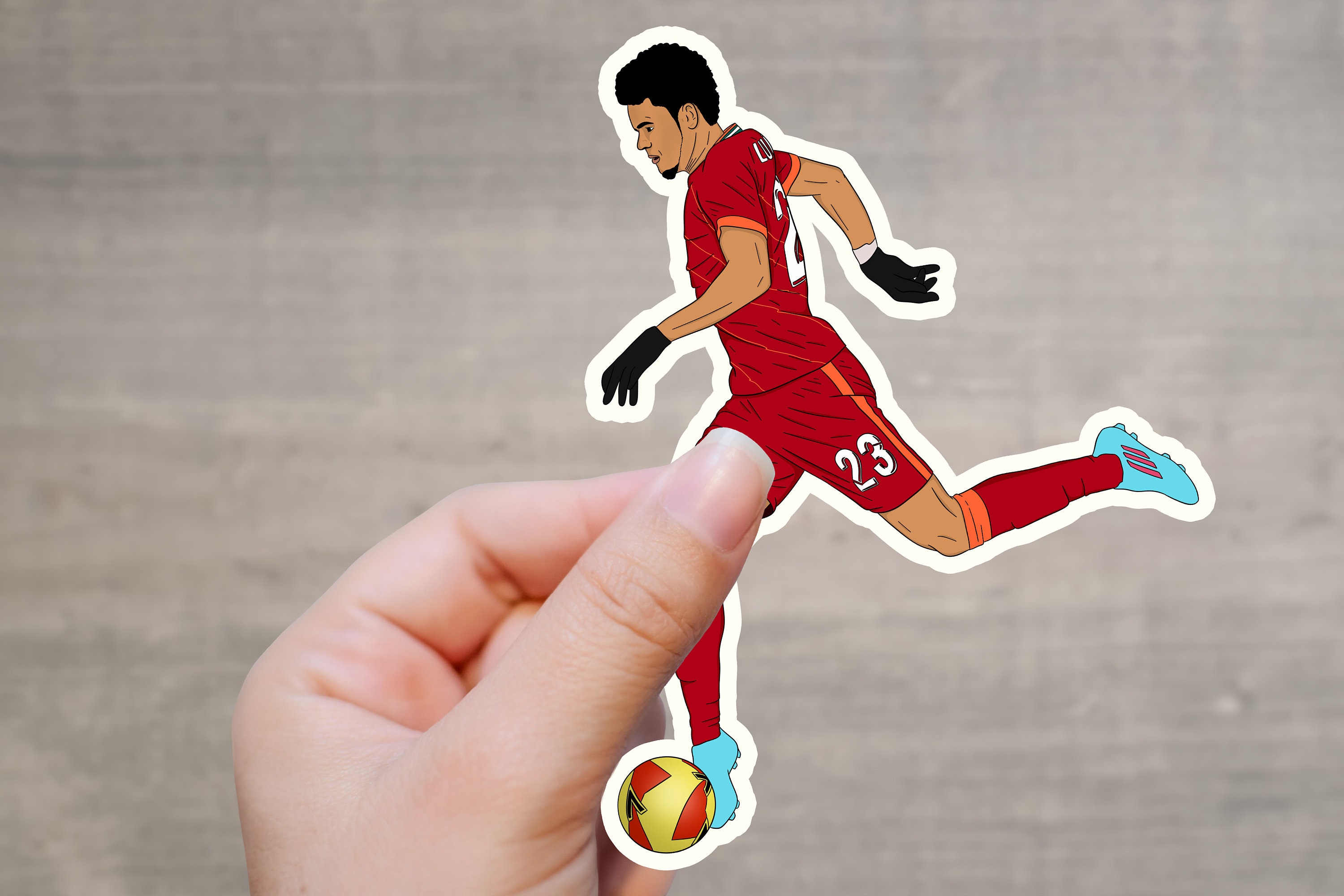 Luis Diaz Liverpool FC Vinyl Sticker Football Sticker Luis Díaz LFC ...