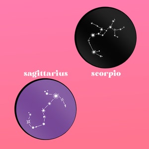 Zodiac Star Sign Constellation Phone Holder | Adhesive Phone Stand ...