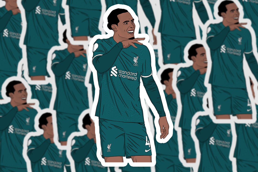 Virgil Van Dijk Goal Celebration Sticker Liverpool FC - Etsy