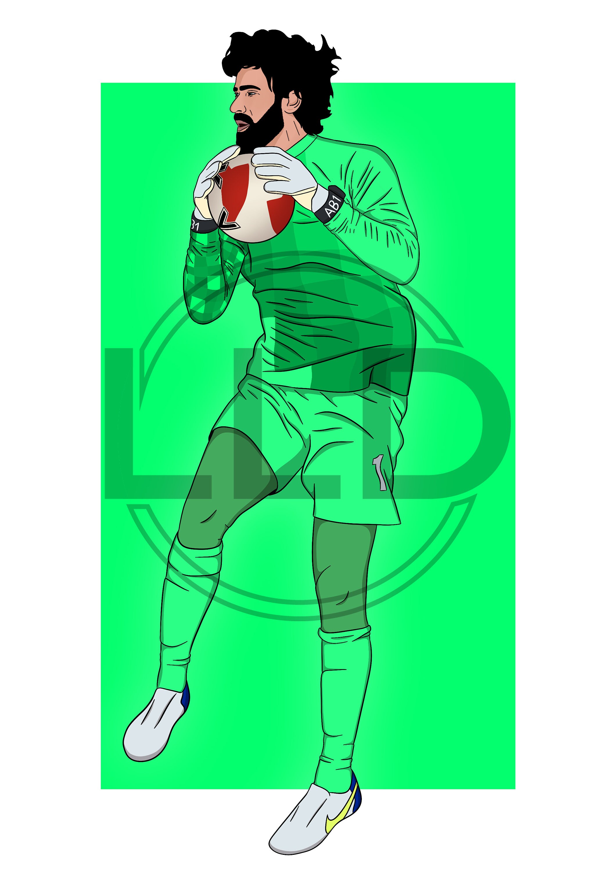 Alisson Becker A4 A5 A6 Art Print Alisson Goalkeeper Save - Etsy