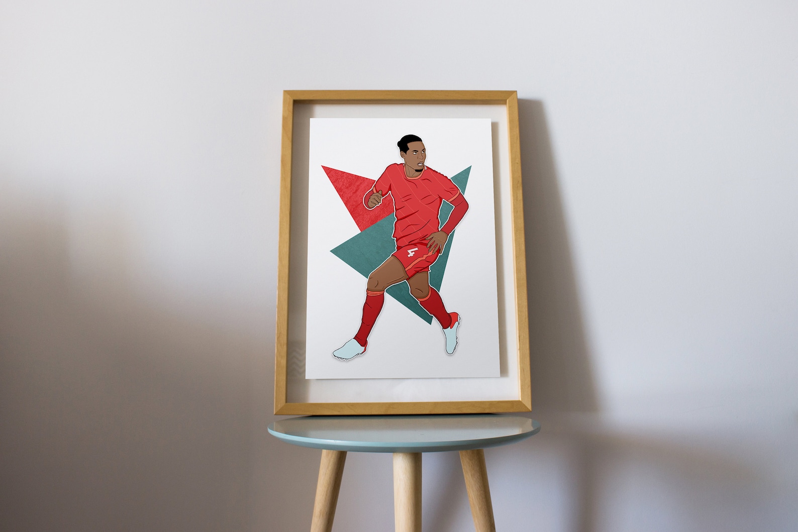 Virgil van Dijk Illustration Art Print Liverpool FC Print | Etsy