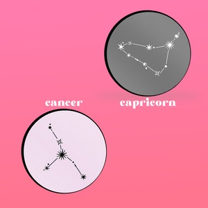 Zodiac Star Sign Constellation Phone Holder Adhesive Phone Stand Gemini ...