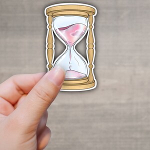 Sunset Hourglass Sticker | Hourglass Vinyl Sticker | Sunset Sticker - Etsy