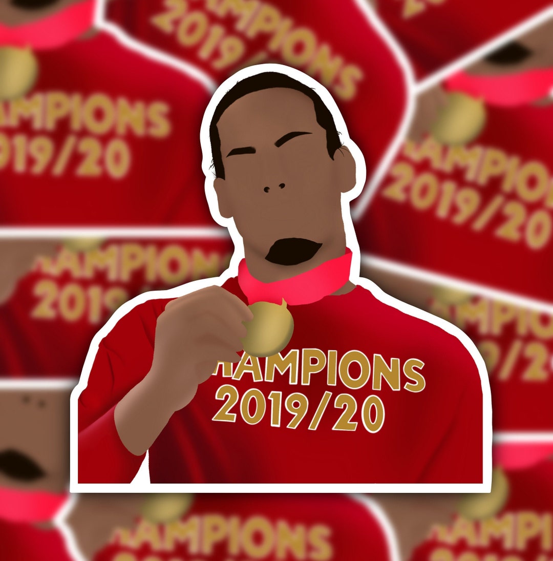 Virgil Van Dijk Sticker | Liverpool FC Vinyl Sticker | VVD Premier ...