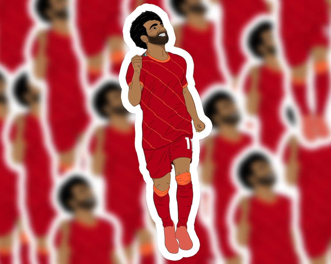 Mohamed Salah Sticker | Mo Salah LFC Vinyl Sticker | Liverpool FC ...