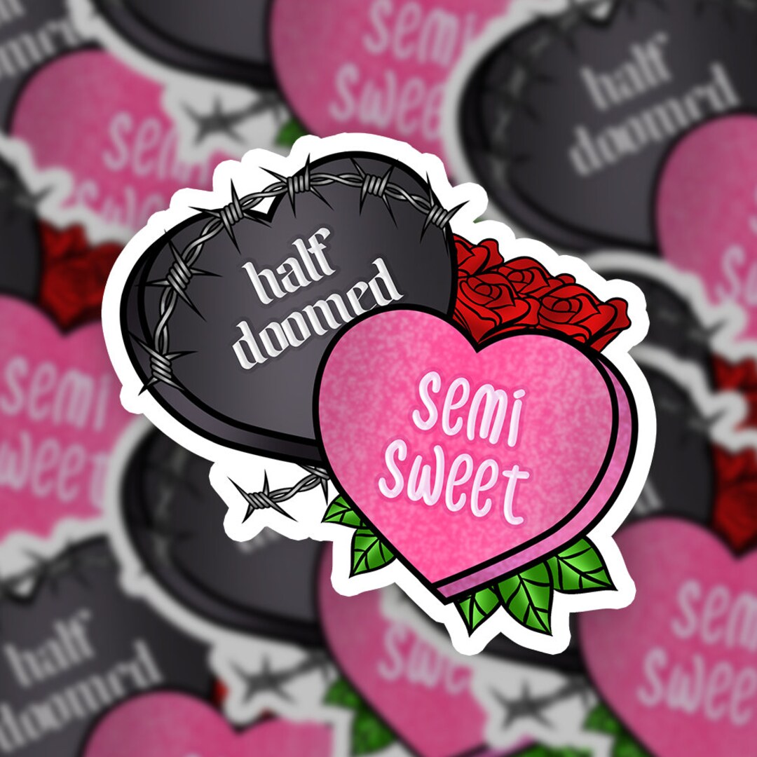 Fall Out Boy Half Doomed Semi Sweet Sticker | Folie a Deux Vinyl ...