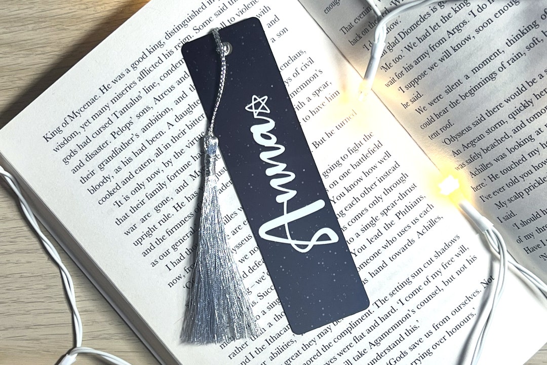 Personalised Night Sky Bookmark With Tassel | Ombre Starry Sky With ...