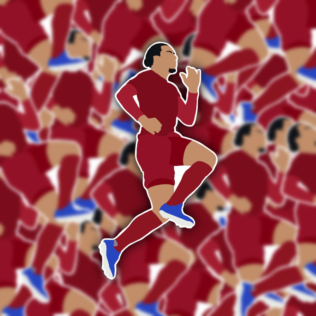 Virgil van Dijk Sticker Liverpool FC Vinyl Aufkleber VVD Sticker LFC ...