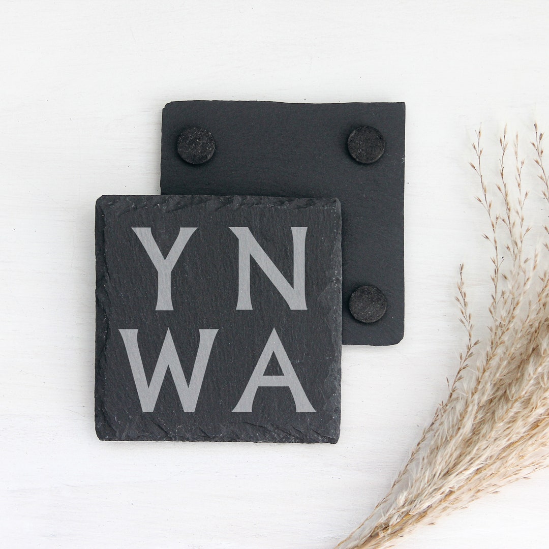 Liverpool FC YNWA Coaster Lfc Natural Slate Coaster Custom Drinks Laser ...