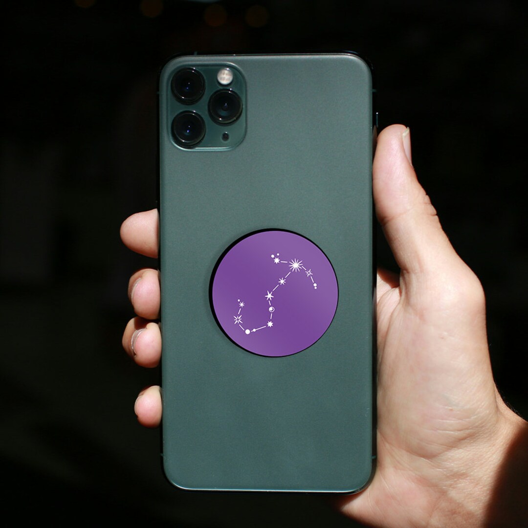 Zodiac Star Sign Constellation Phone Holder | Adhesive Phone Stand ...