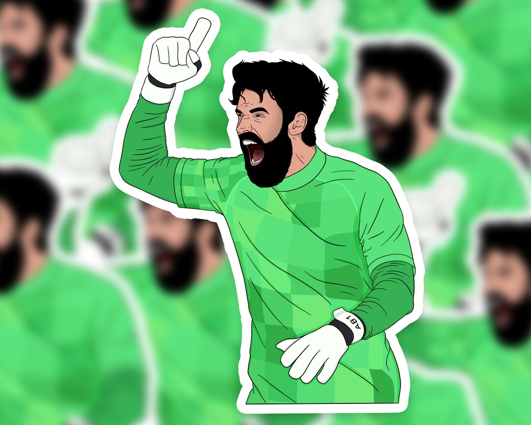 Alisson Becker Sticker | A.becker Vinyl Sticker | LFC Sticker ...